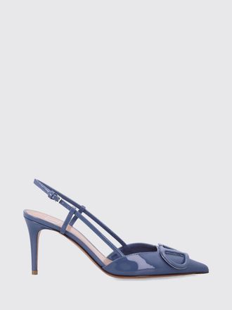 Valentino Garavani Slingbacks VLogo Signature en cuir verni avec talon aiguille