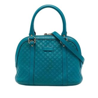 Gucci Sac D&ocirc;me Pre-owned - Femme - Pre-owned - Bleu - Taille: ONE Size