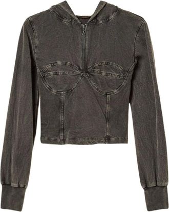 Twinset Femme, Sweatshirts et sweats &agrave; capuche, Noir, Taille: 42 FR Twin-set Sweaters Black