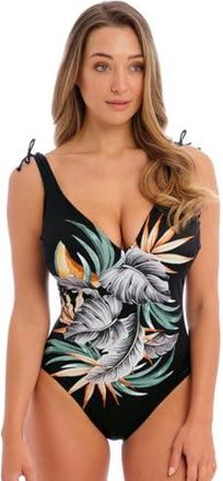 Fantasie Maillot Une pièce Plongeant avec Armatures Bamboo Grove Jet - 95G