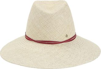 Maison Michel unisex, Accessoires, Beige, Taille: S Kate Ribbon-detailed Hat