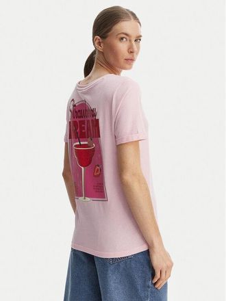 Only T-Shirt Kita 15291465 Rosa Regular Fit