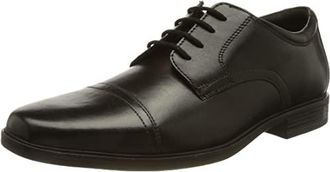 Clarks Homme Howard Cap Racine Accueil Homme Chaussures Chaussures-de-Ville Derbies, Cuir Noir, 45 EU