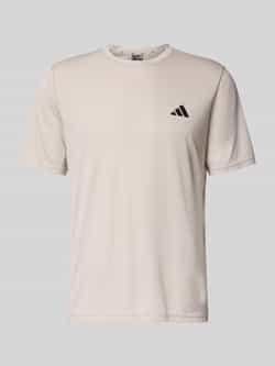 adidas Funktionsshirt mit Logo und Rundhalsausschnitt