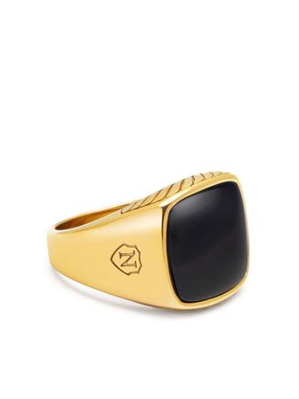 Nialaya chevalière sertie donyx - Or