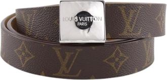 Louis Vuitton Ceinture Carree Monogram Canvas Belt Pre-owned - Homme - Pre-owned - Brun - Taille: ONE Size