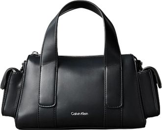 Calvin Klein Femme, Sacs, Noir, Taille: ONE Size Sac &agrave; main bandouli&egrave;re convertible en jacquard