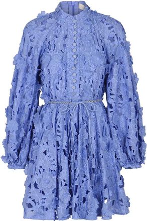 Zimmermann Femme, Robes, Violet, Taille: 38 FR Patience Long Sleeve Mini Dress