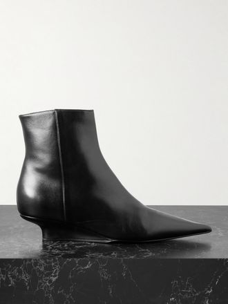 Toteme Bottines En Cuir The Sharp - Noir