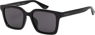 Gucci Asiatische Passform Quadratische Sonnenbrille - - Accessories - Herren - Schwarzk - 54 MM