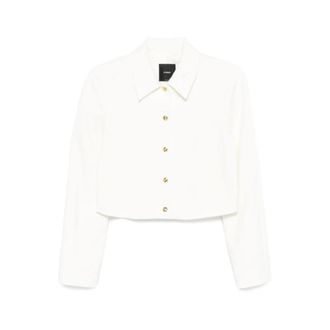 Pinko Guazzetto Crop Jacket - - Jackets - Damen - Wei&szlig; - M