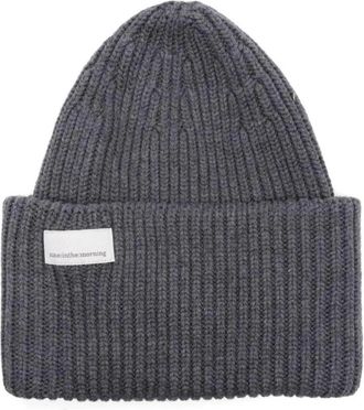 Nine In The Morning unisex, Accessoires, Gris, Taille: ONE Size Ribbed Knit Beanie