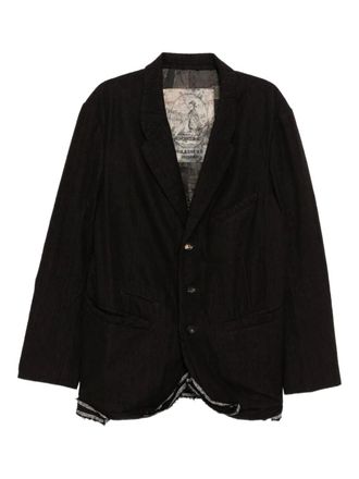 Ziggy Chen blazer à simple boutonnage - Marron