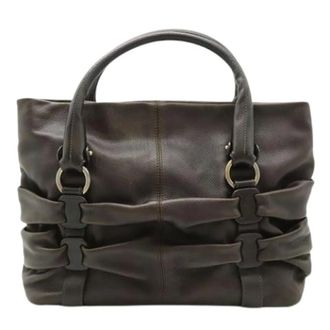 Ferragamo Sac cabas Pre-owned - Femme - Pre-owned - Brun - Taille: ONE Size
