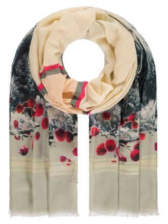 Passigatti Tuch Schal mit Winterlandschafts-Druck