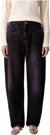 Patrizia Pepe Jean coupe ample - Femme - Jeans - Noir - Taille: W26