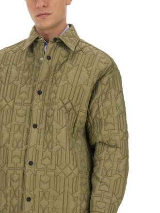 Palm Angels Monogram Polyamide Shirt - Green