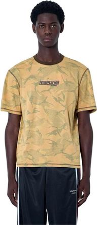 Martine Rose Homme, Tops, Orange, Taille: L T-shirt Imprim&eacute; en Jersey de Coton