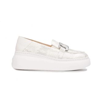 Wonders Zweifarbiger Lederschlupfschuh mit Keilabsatz - - Shoes - Damen - Grau - 41 EU