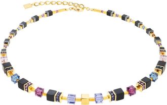 Coeur de Lion Halskette - GeoCUBE Precious Classic Halskette Blue Moon - Gr. unisize - in Schwarz - f&uuml;r Damen