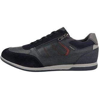 Geox Homme U Renan A Sneakers, Navy, 41 EU
