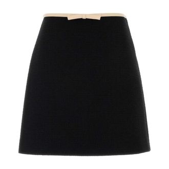 Valentino Garavani Tweed Minirock - - Skirts - Damen - Schwarzk - S