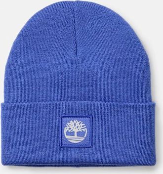 Timberland Ton-in-Ton gehaltene Mütze mit Aufnäher in Blau, Blau