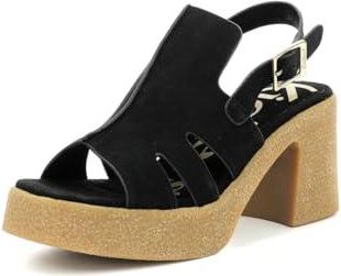 Kickers Charlie, Sandales Femme, Noir, 39