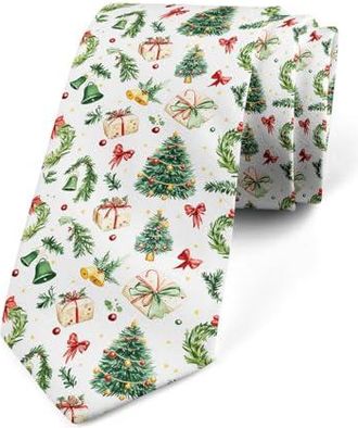 Generic Cravate Vert Rouge Jaune Confortable Necktie R&eacute;glable Cravates Homme Pour Mariage F&ecirc;te Remise De Dipl&ocirc;me