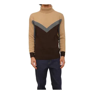 John Richmond Homme, Pulls, Brun, Taille: S Pull Col Roulé Britez