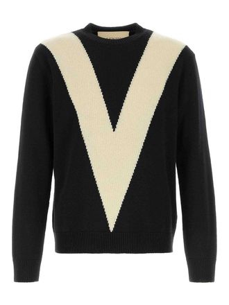 Valentino Garavani Pull Col Rond - Noir
