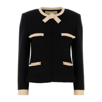 Valentino Garavani Femme, Vestes, Noir, Taille: 38 FR Blazer en tweed