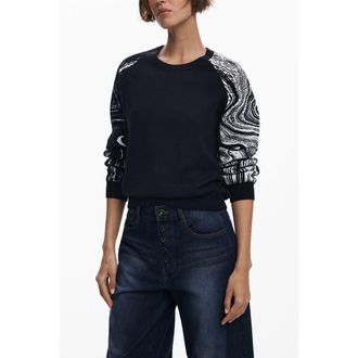 Desigual Schwarzer Polyester Damenpullover