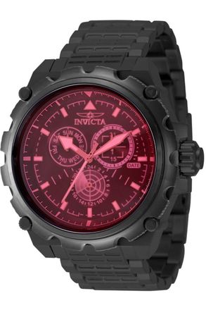 Invicta Coalition Forces 49203 Herrenuhr - Quarzwerk - Edelstahl mit rosa Zifferblatt - 50 mm