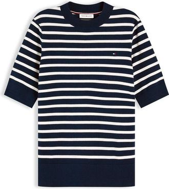 Tommy Hilfiger Damen Strickshirt aus Baumwolle