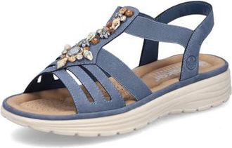 Rieker Mules pour femme V8549, pantoufles pour femme, Bleu 10., 43 EU