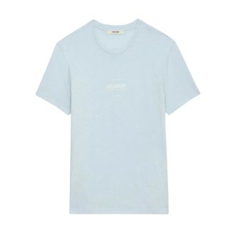 Zadig&Voltaire T-shirt Jetty Lave - Homme - Tops - Bleu - Taille: M