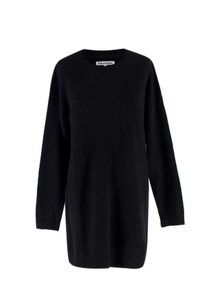 Reformation Black Henrietta Cashmere Jumper Dress Size S