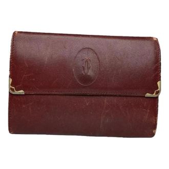 Cartier Portefeuille Vintage Pre-owned - Femme - Pre-owned - Rouge - Taille: ONE Size