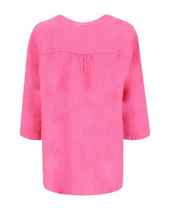 Hajo Blusentop Bluse Soft Linen 3/4 Arm