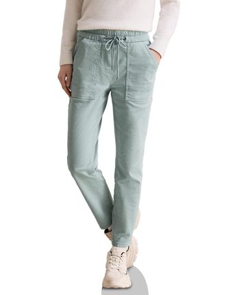 Cecil Damen B378784 Hose Im Casual Fit, Cool Salvia Green, XXL / 28L EU