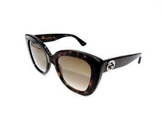 Gucci GG0327S-002-52 Lunettes de Soleil, Dunkel Havana, 52.0 Mixte Adulte