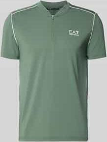 Emporio Armani Regular Fit T-Shirt mit Stehkragen