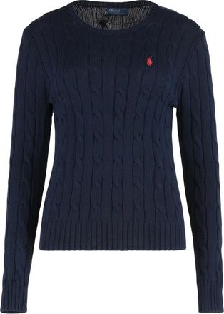 Polo Ralph Lauren Femme, Pulls, Bleu, Taille: 42 FR Pull en coton &agrave; maille torsad&eacute;e