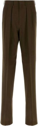 Tom Ford Homme, Pantalons, Brun, Taille: XL Pantalon Classique en Laine