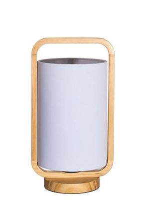 Pauleen 48317 Pauleen Tischleuchte Woody Charm E27 max. 20W Holz, Wei&szlig; Tischlampe f&uuml;r Innen
