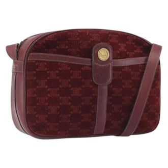 Celine Pre-owned Vintage Macadam Schultertasche - - Pre-owned - Damen - Rot - ONE SIZE