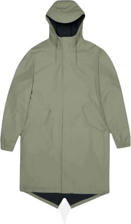 Rains Femme, Manteaux, Vert, Taille: 44 FR Fishtail Parka W3