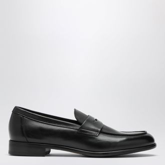 Doucal's Schwarzer Penny-Loafer aus Leder
