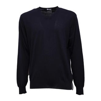 Hosio Ius17100M02 V-Ausschnitt Pullover - - Knitwear - Herren - Blau - S